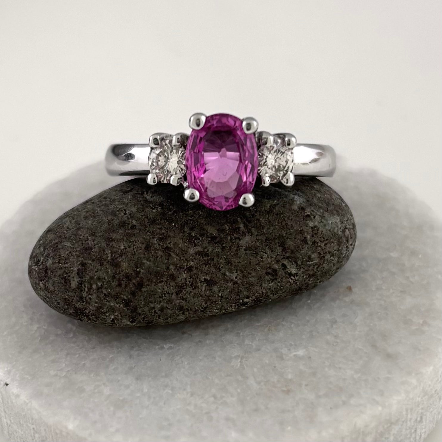 14K Pink Sapphire & Diamond Ring – Cape Cod Jewelers