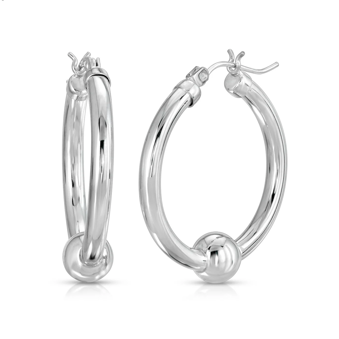 Sterling Silver Cape Cod Classic Single Ball Hoops – Cape Cod Jewelers